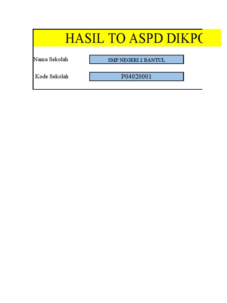 Hasil Laporan To ASPD Dikpora-H2 | PDF