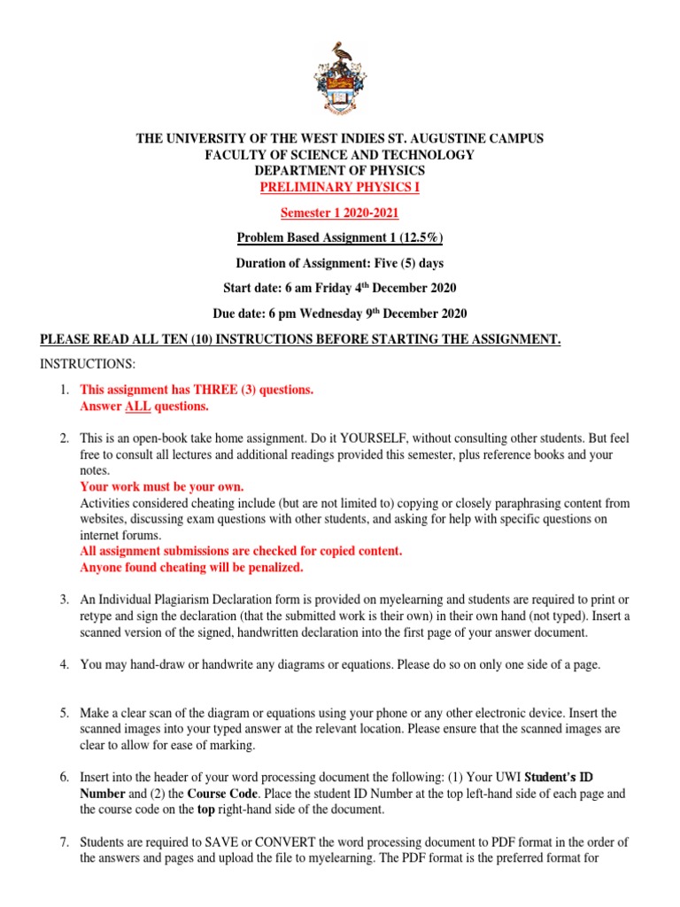 Problem Based Assignment 3 Question Paper | PDF | Velocity | Acceleration