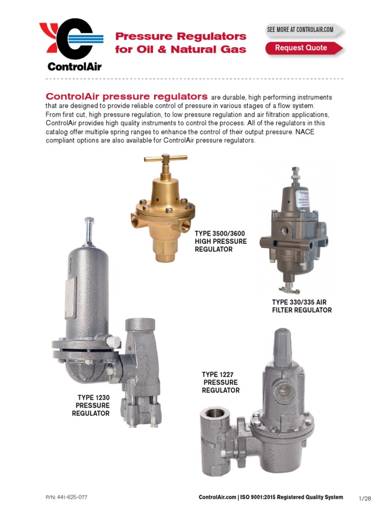 Oil Gas Regulators Catalog | PDF | Valve | Building Engineering