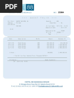 1 Contoh Bill Hotel Secara Umum | PDF