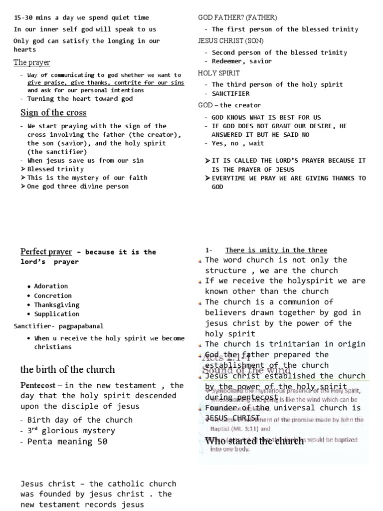 Sign of The Cross | PDF | Christian Church | Catholic Church