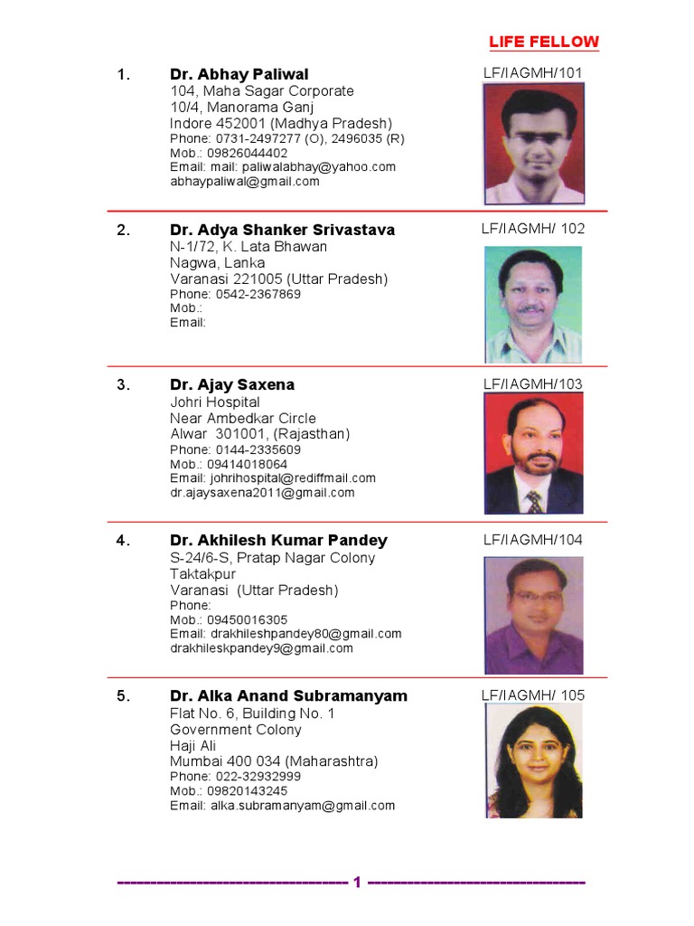 IAGMH (Indian Association For Geriatric Mental Health) - Directory - Psychiatry | PDF | Health ...