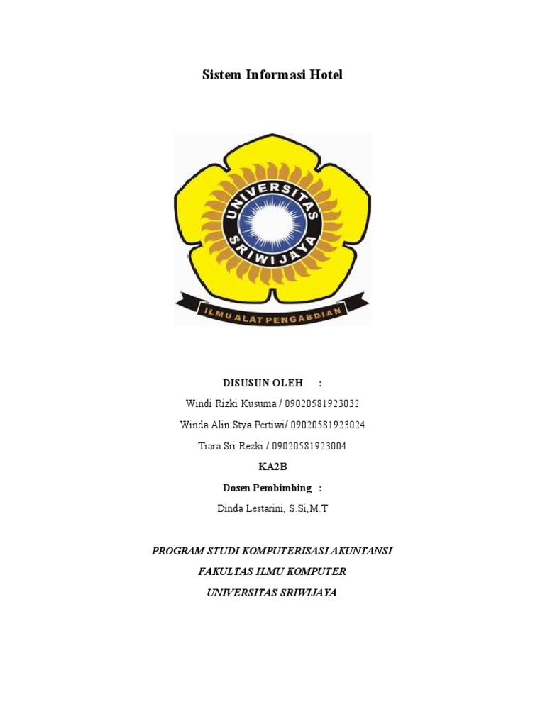 Sistem Informasi Hotel (DATABASE) | PDF Sistem Informasi Hotel (DATABASE) | PDF