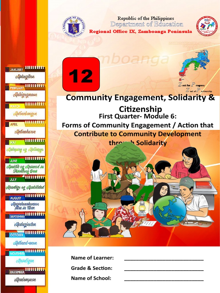 Cesc12 q1 m6 Forms of Community Engagement PDF | PDF | Community | Citizenship