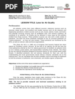 Clean Air Act Educational Activities | PDF | Clean Air Act (United ...
