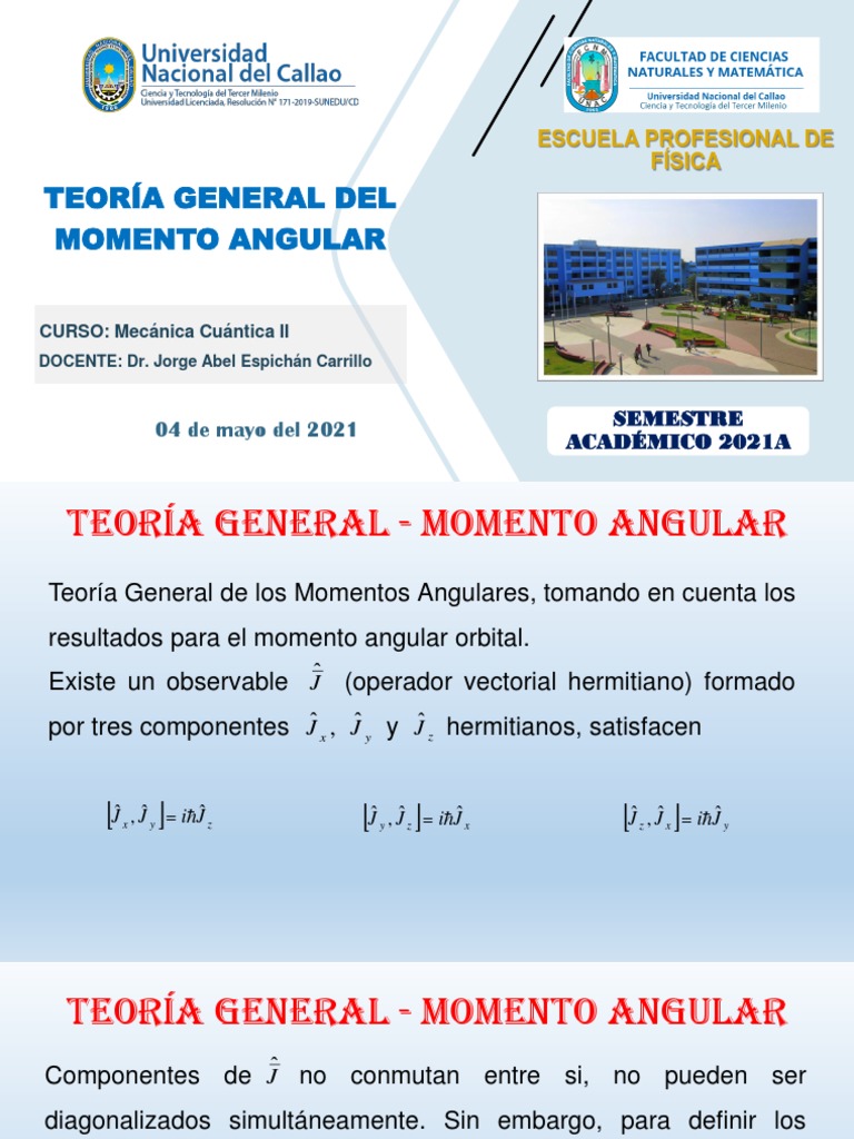 2 Teoría General Momento Angular | PDF | Momento angular | Mecánica