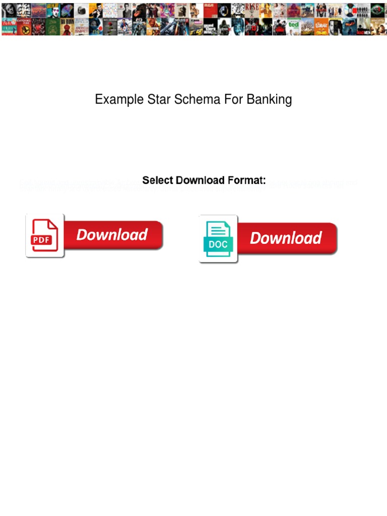 Example Star Schema for Banking System | PDF | Data Warehouse ...