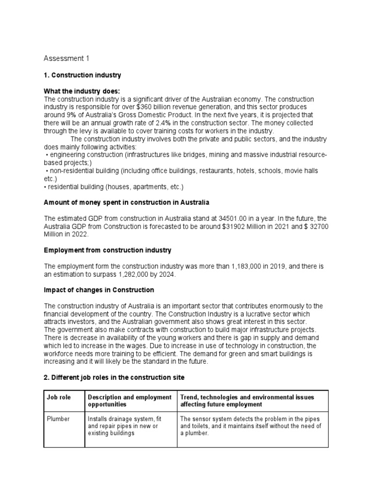 The Construction Industry | PDF | Occupational Safety And Health ...