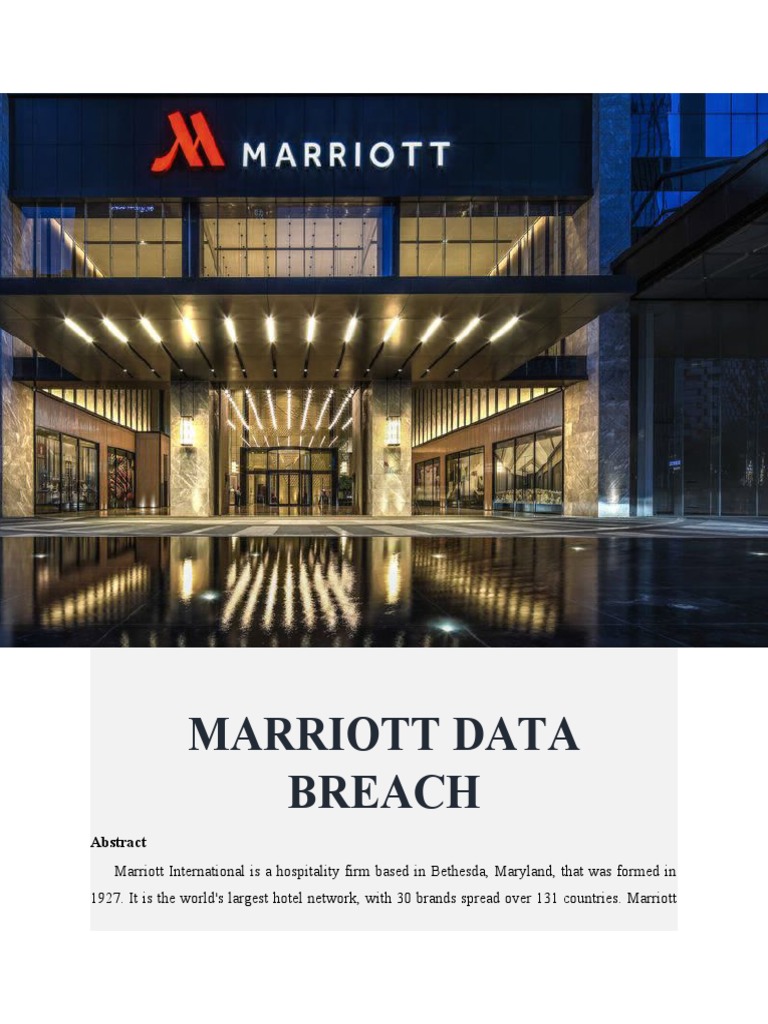 Marriott International | PDF | Marriott International | Computer Security