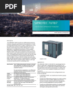 7UT85 | PDF | Transformer | Engineering