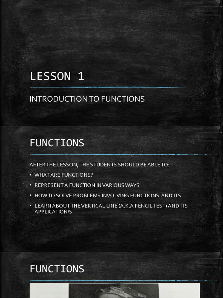 Lesson 1: Introduction To Functions | PDF | Function (Mathematics) | Variable (Mathematics)