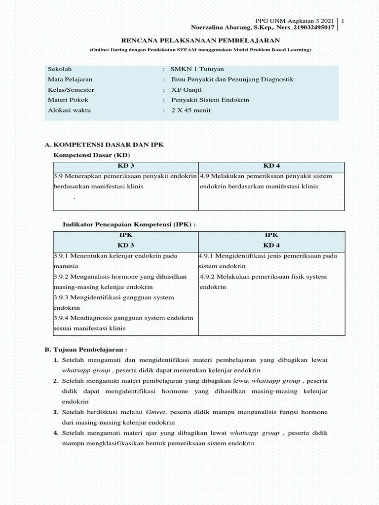 RPP Ippd Xi Ganjil | PDF | Sains & Matematika | Komputer