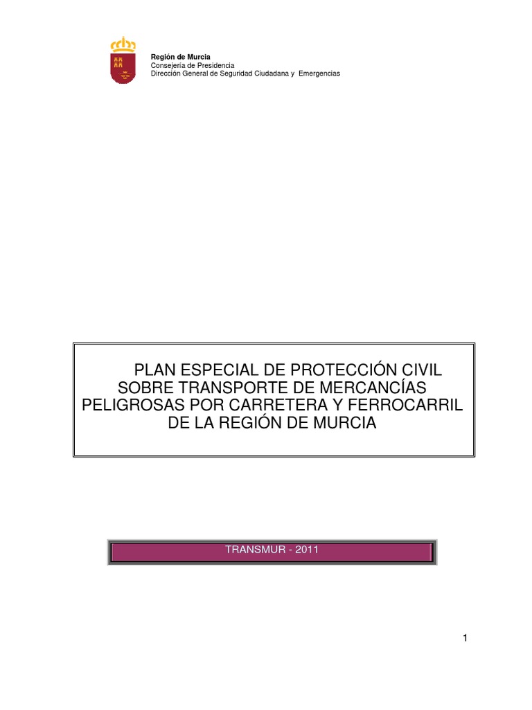 Plan Transmur: Protección Civil 2011 | PDF | Transporte | Transporte ...