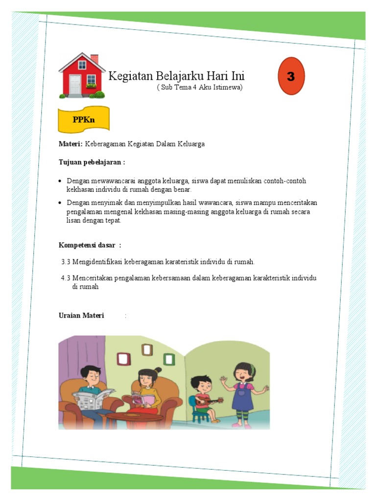 Modul Tema 1 Sub Tema 4-Pb3 | PDF