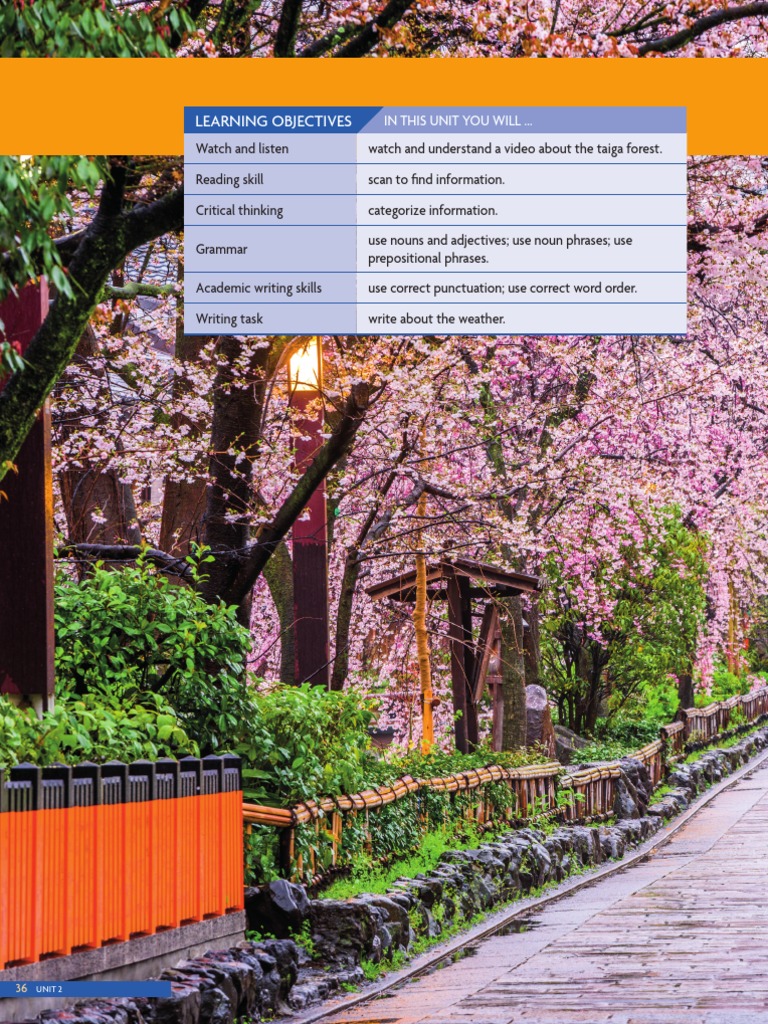 Unit 2: Learning Objectives Learning Objectives | PDF | Noun | Adjective