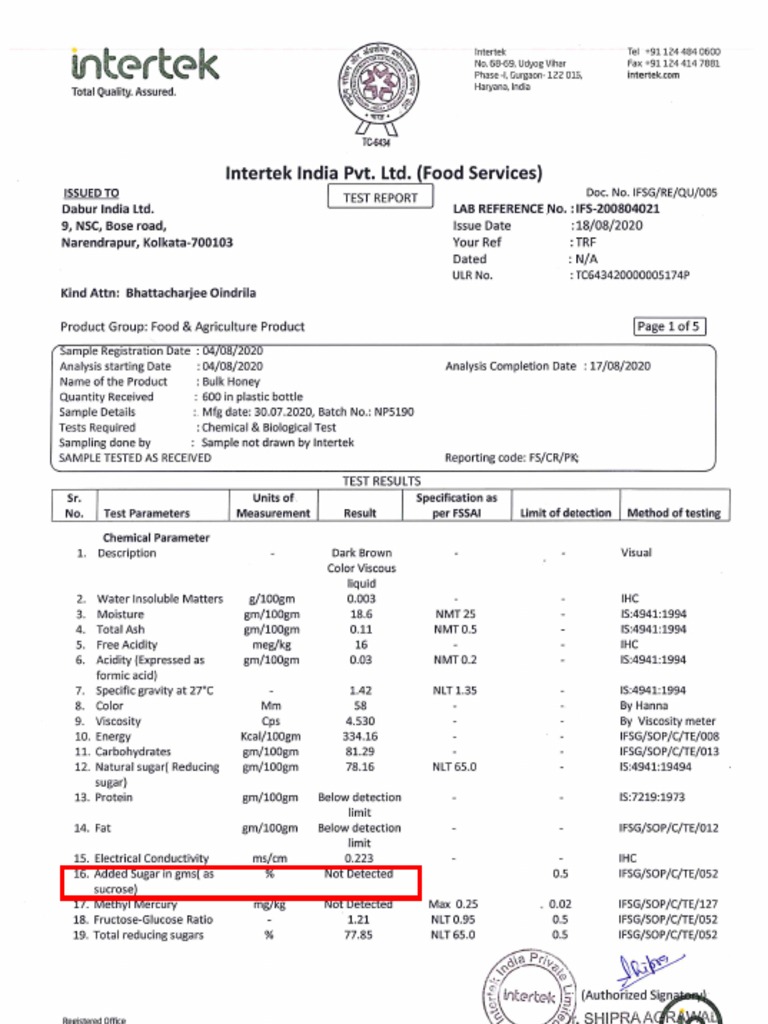 FSSAI Report | PDF | Tin | Chemistry