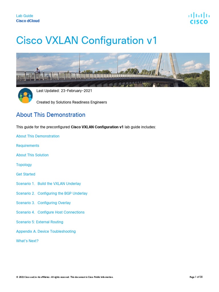 Cisco Vxlan Config v1 | PDF | Ip Address | Computer Network