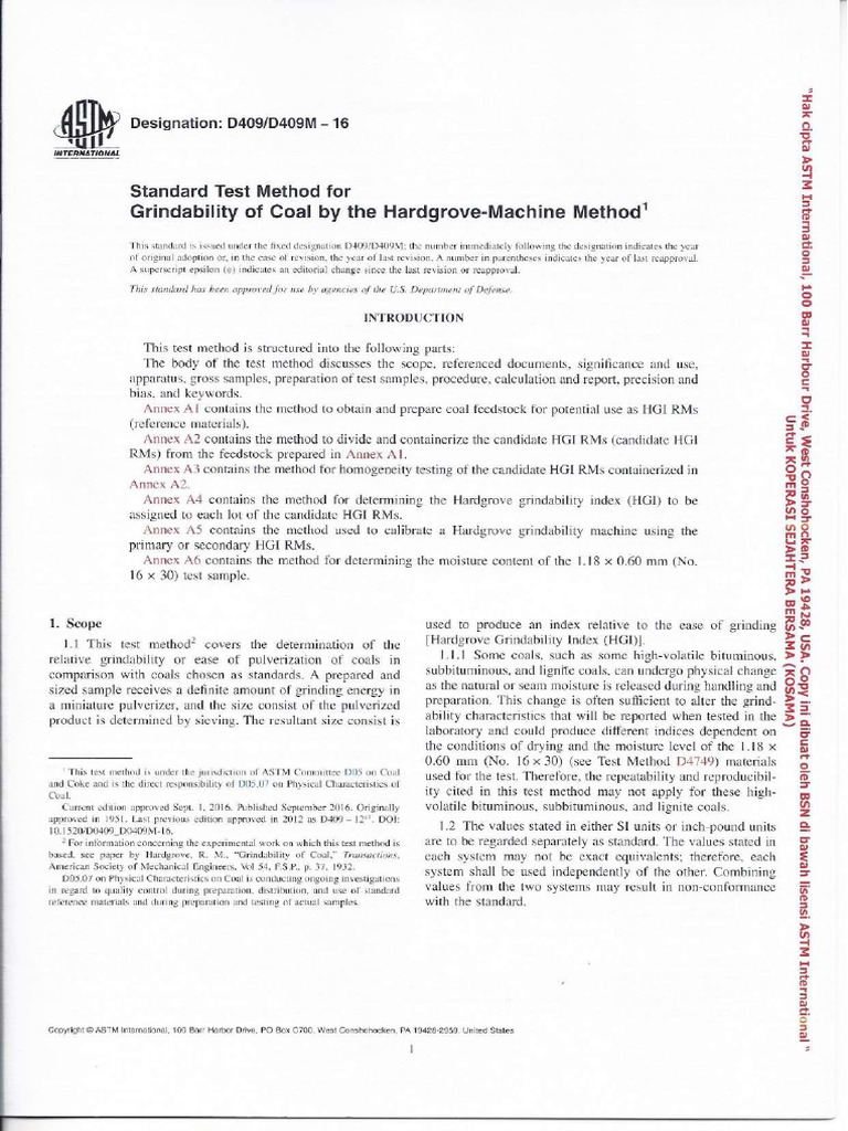 Astm - D409 - D409M - 16 | PDF