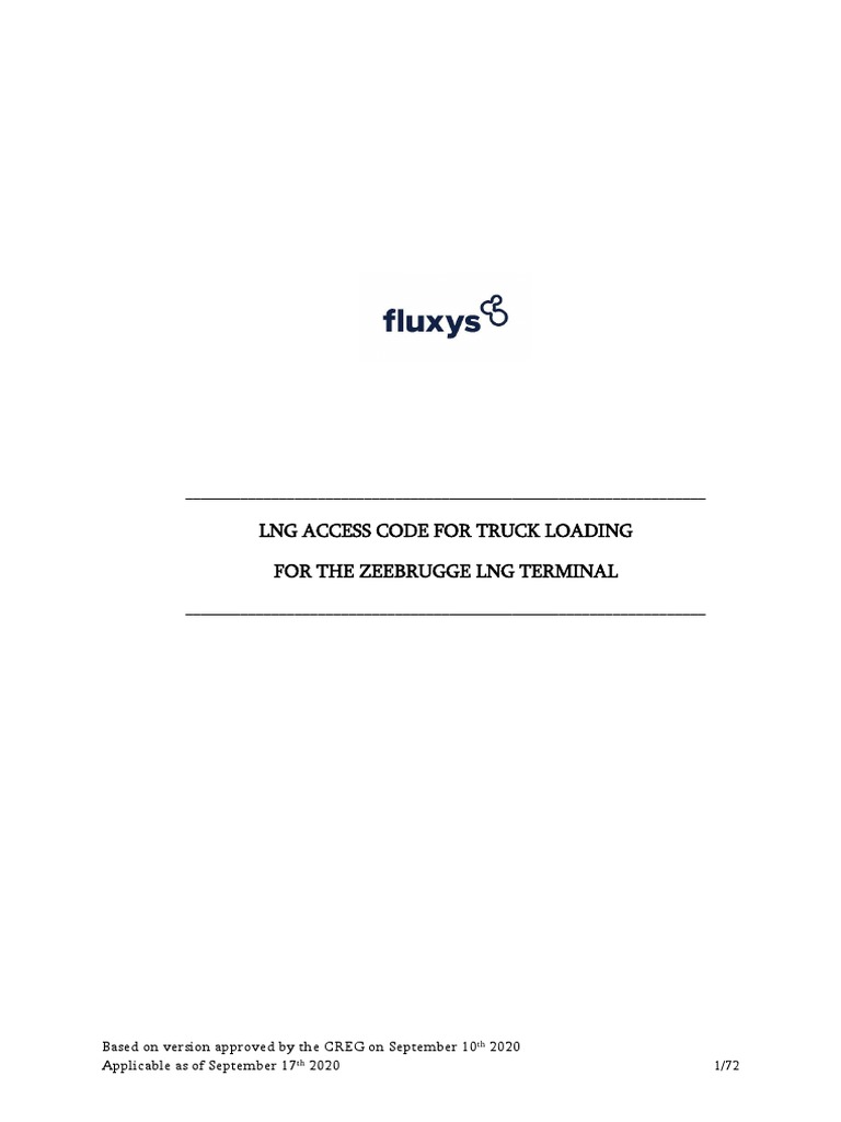 LNG Access Code Truck Loading EN | PDF | Liquefied Natural Gas | Truck ...