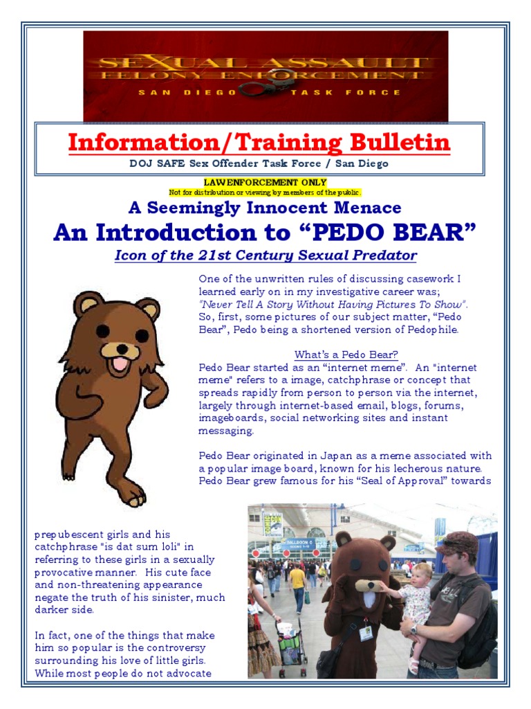 Pedo Bear Information | PDF | Pedophilia | Internet