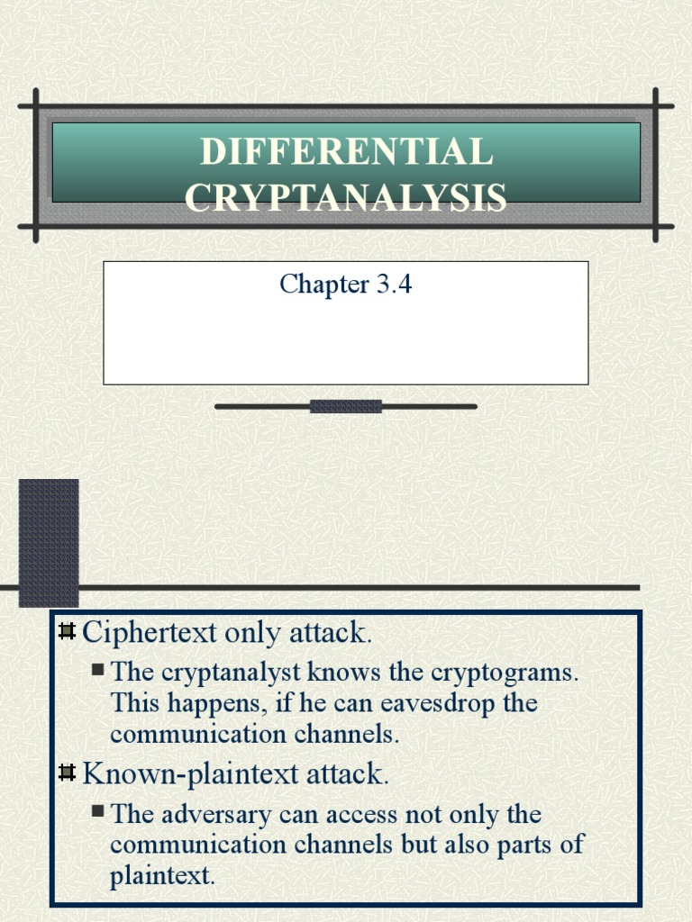 Differential Cryptanalysis 1 | PDF | Cryptanalysis | Cryptography