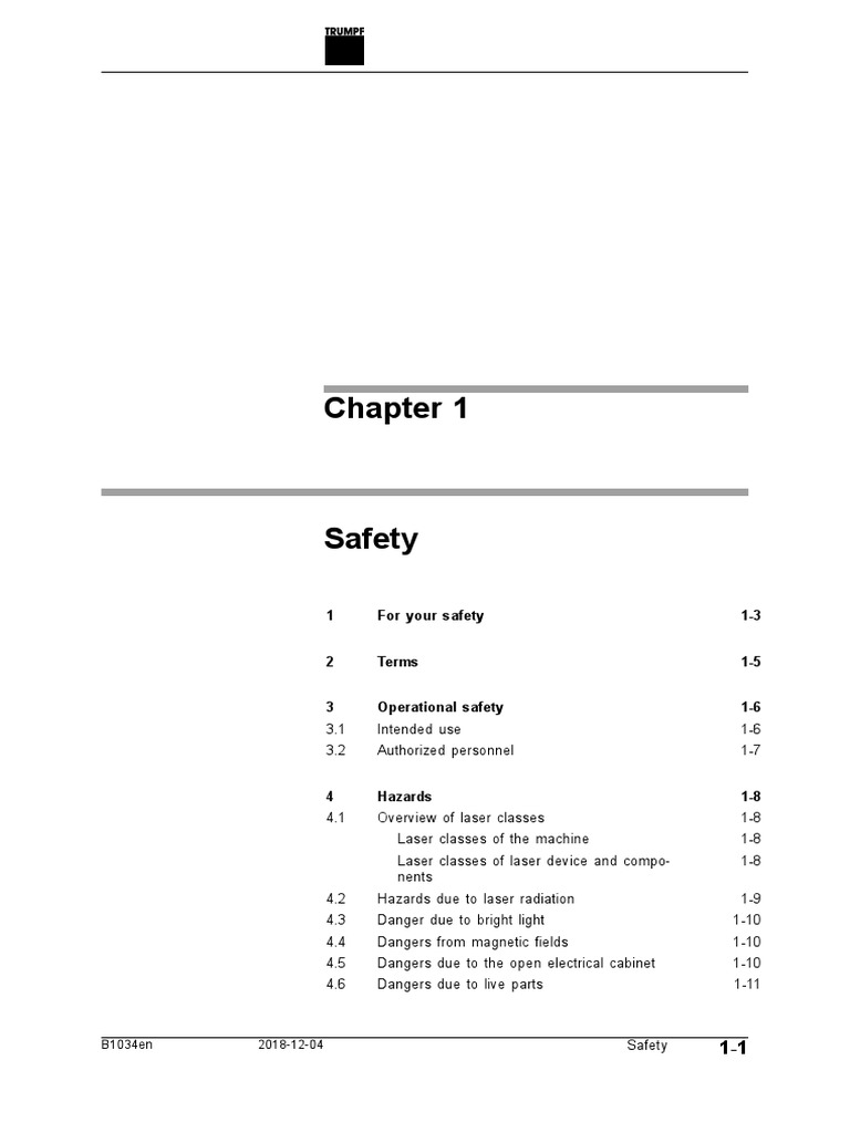 TruLaser 2030 Pre Install Manual | PDF | Laser