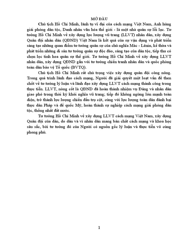 HP1 - Bài 5 Xây D NG L C Lương Vũ Trang Nhân Dân | PDF