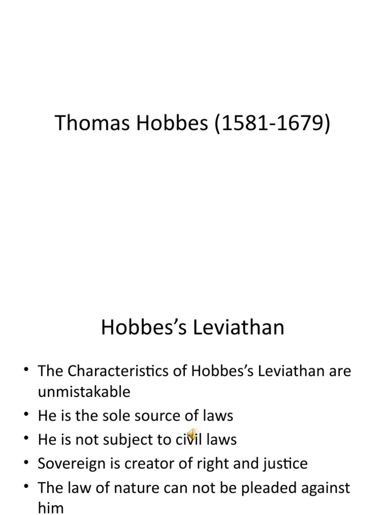 Thomas Hobbes 1 | PDF | Sovereignty | Liberty