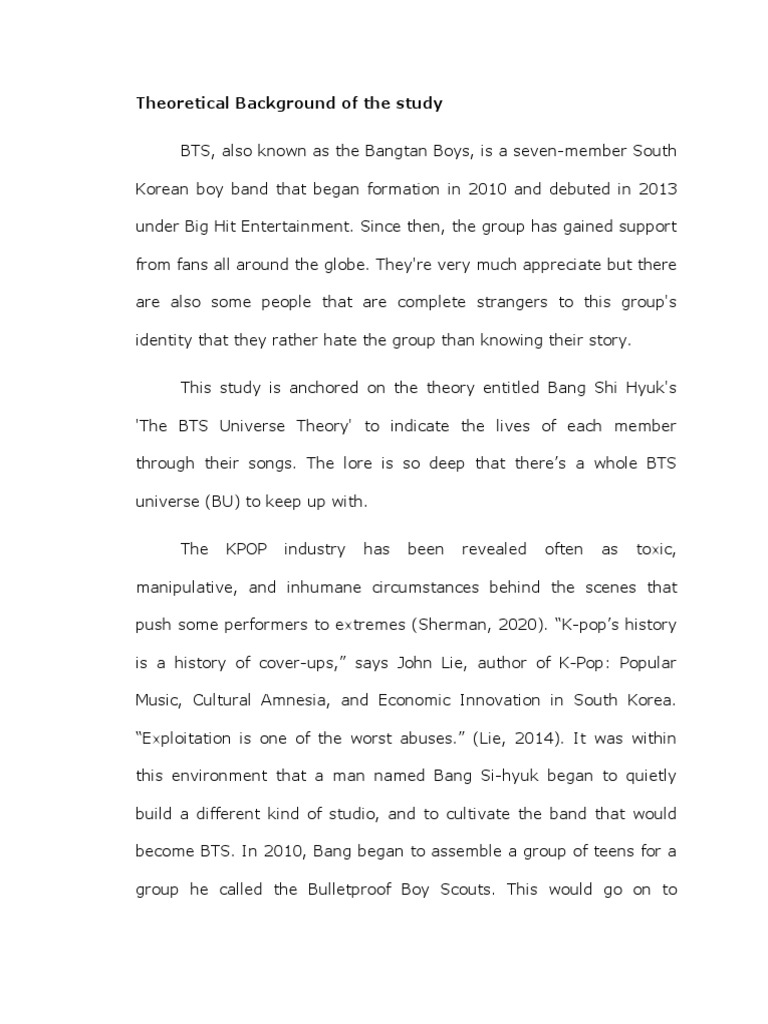 Theoritical Background of The Study | PDF