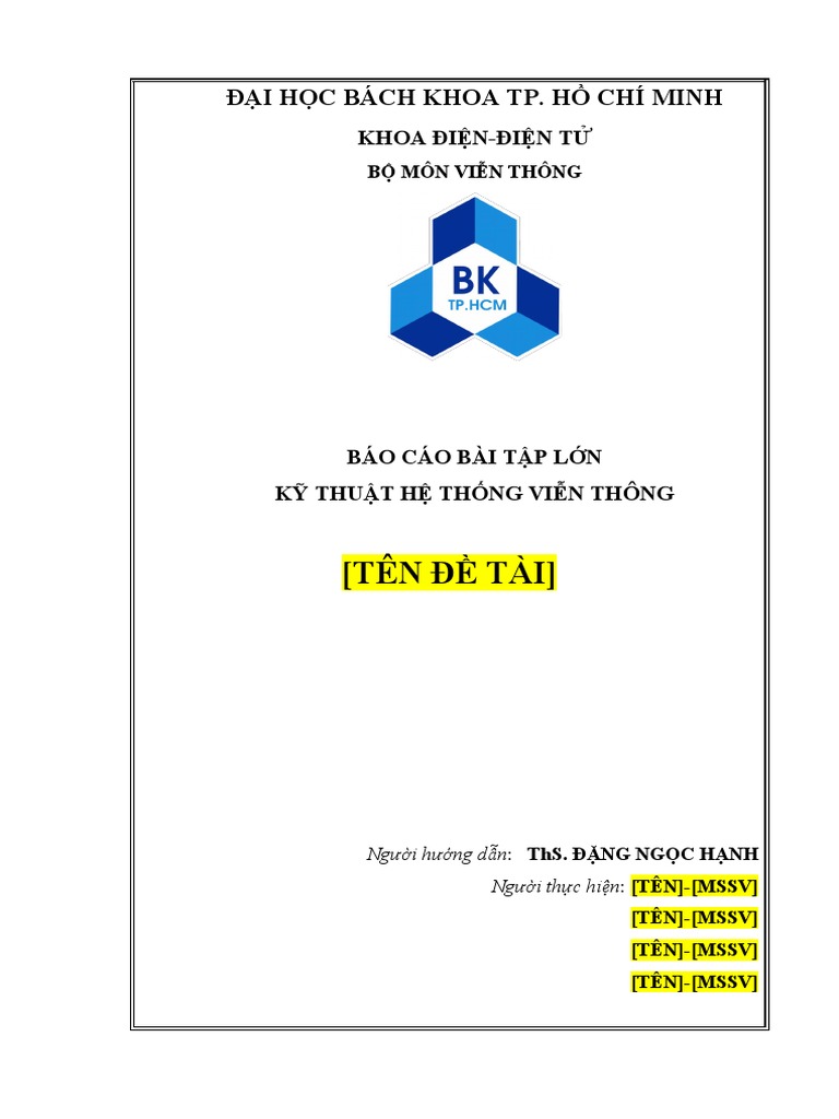 Template Bao Cao BTL | PDF