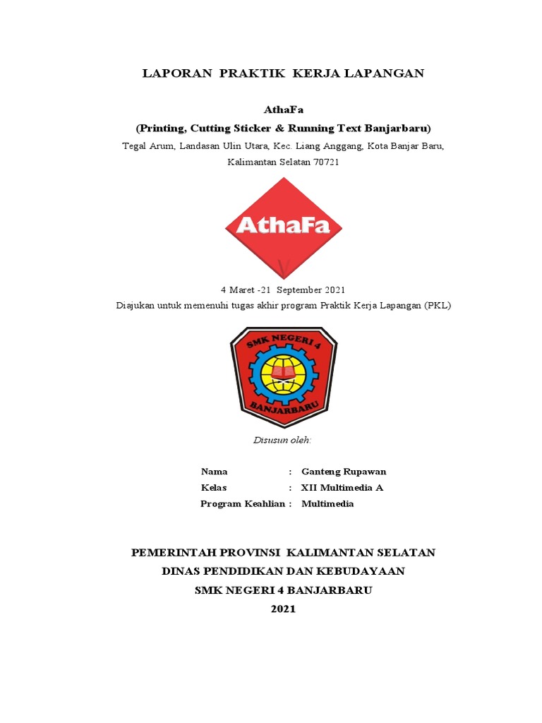 Laporan PKL Desain Banner | PDF