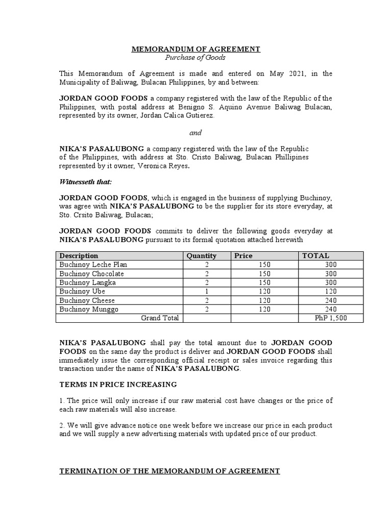 Witnesseth That:: Purchase of Goods | PDF | Justice | Crime & Violence