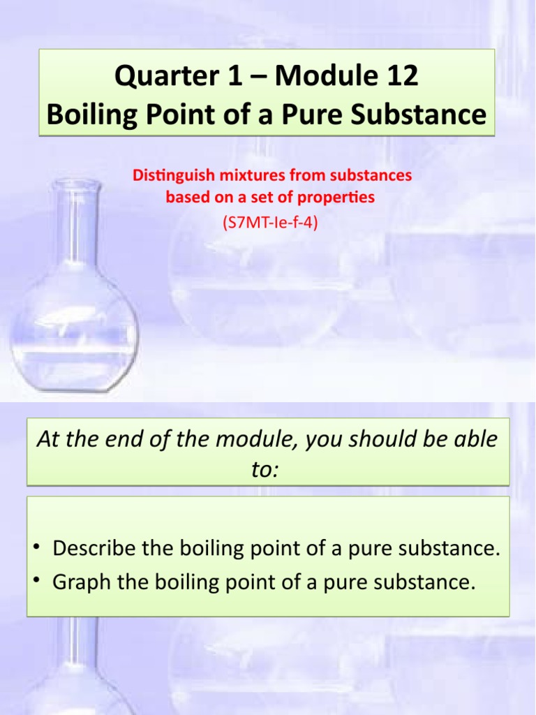 Boiling Point Pure Substance | PDF | Boiling | Ethanol
