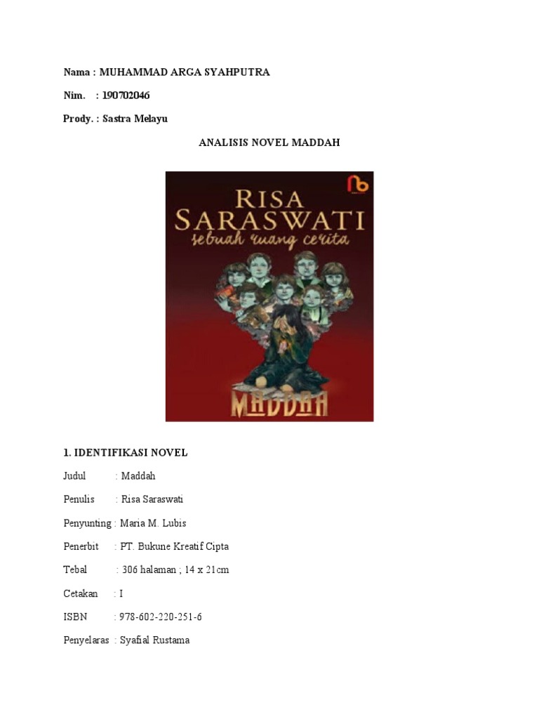 Analisis Novel Maddah | PDF