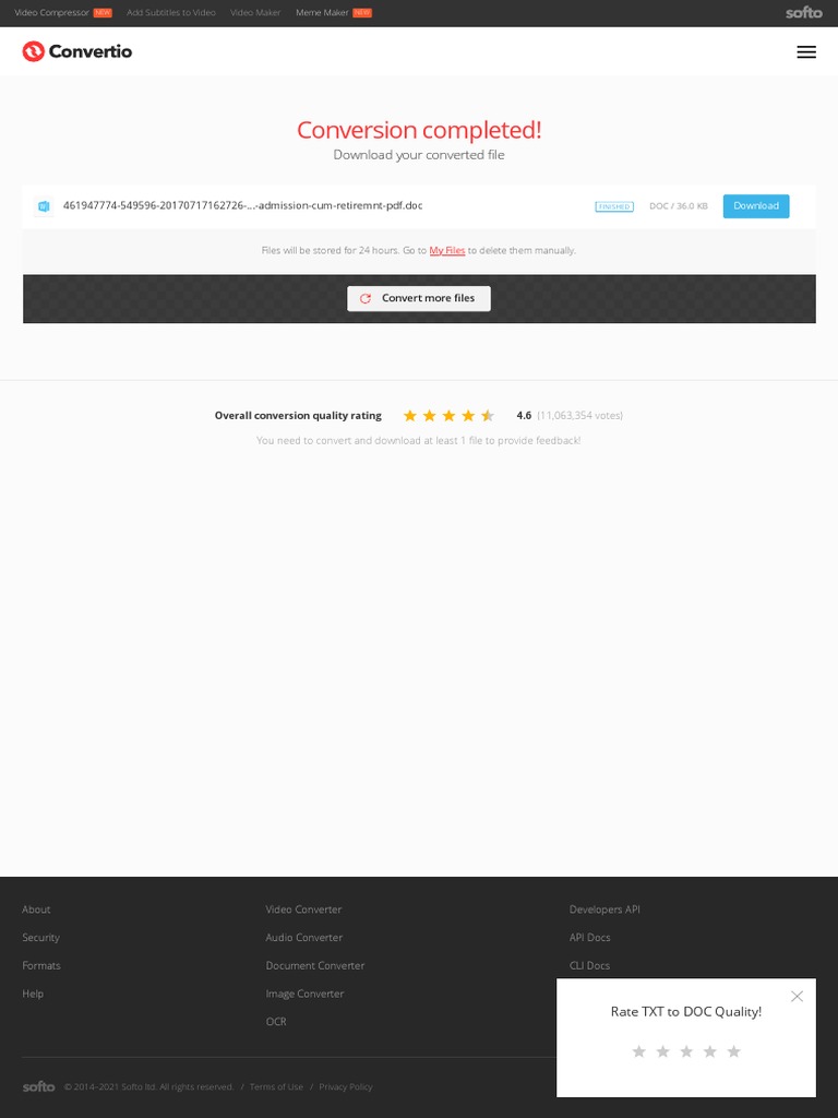 Conversion Completed!: Download Your Converted File | PDF | Computers