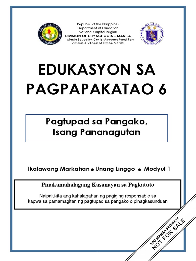 EsP 6 - Q2 - Mod1 | PDF