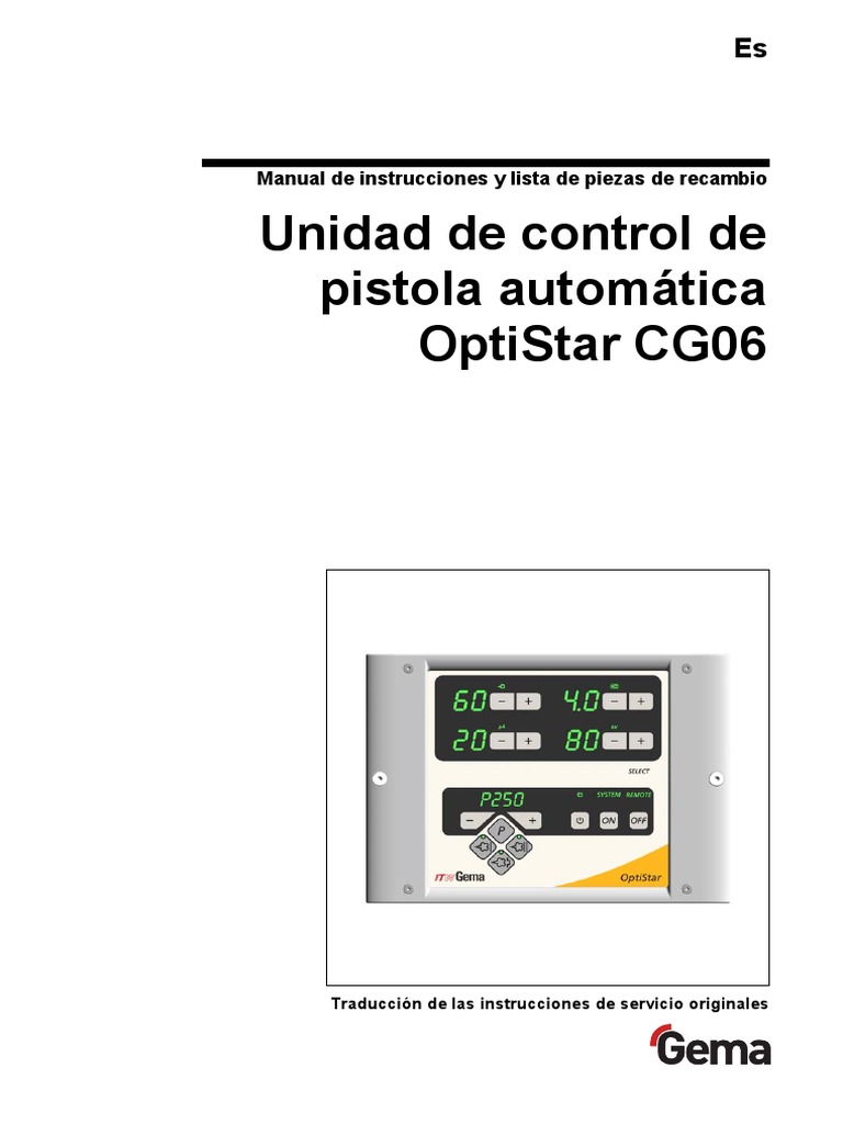 OptiStar CG06 Es | PDF | Electrostática | Marca comercial