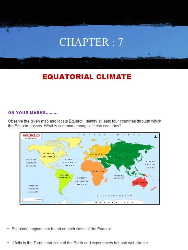Chp.7. Equatorial Climate | Download Free PDF | Rainforest | Tropics