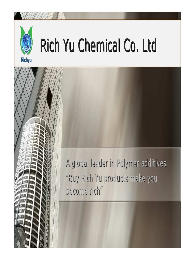 Rich Yu Chemical (Presentation-20130911) | Download Free PDF ...