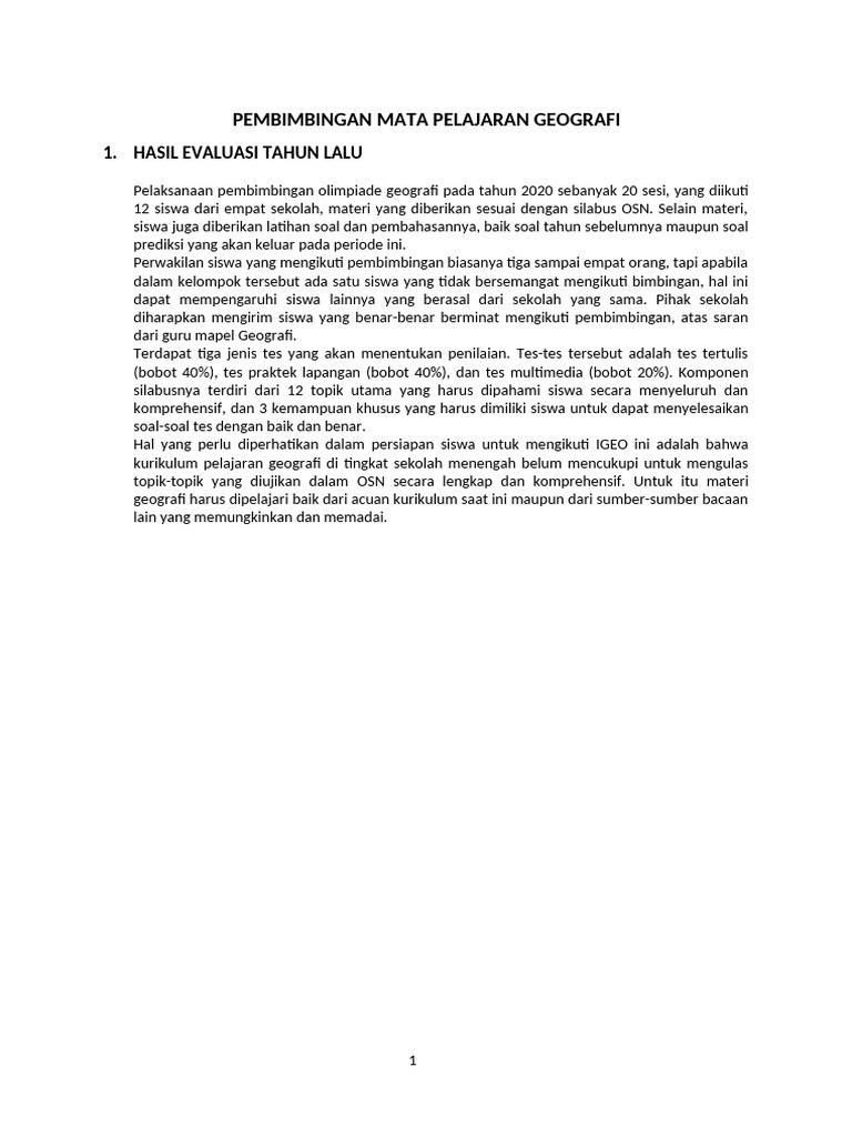 Materi OSN Geo | PDF