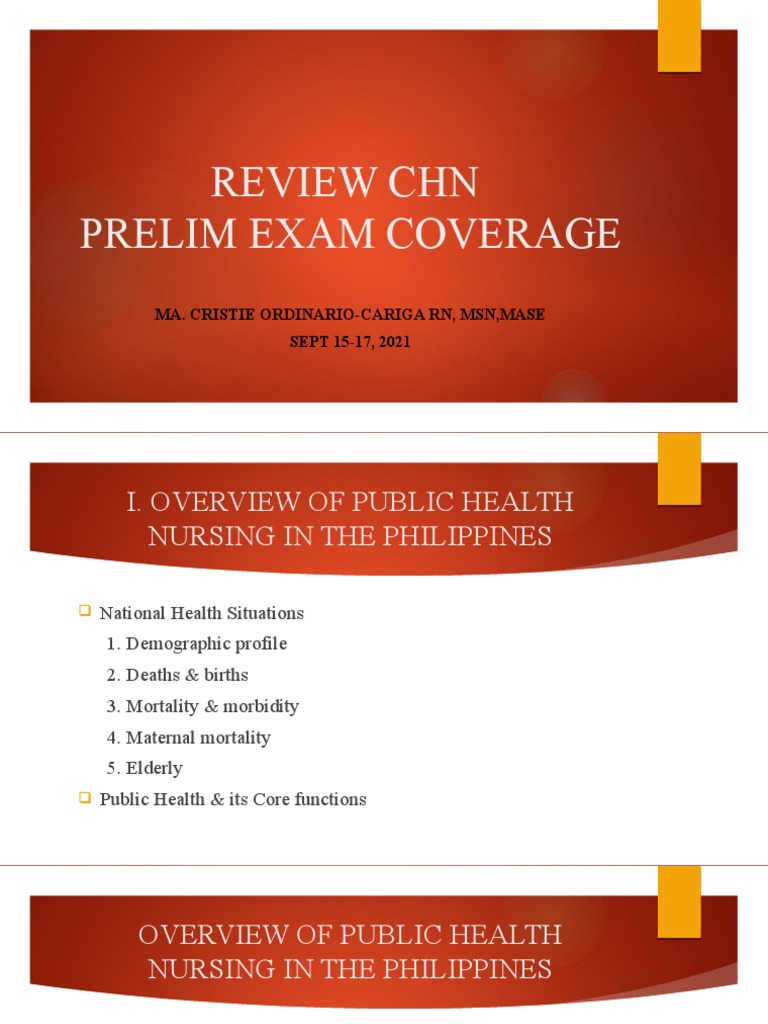 Review CHN Midterm Exam | PDF