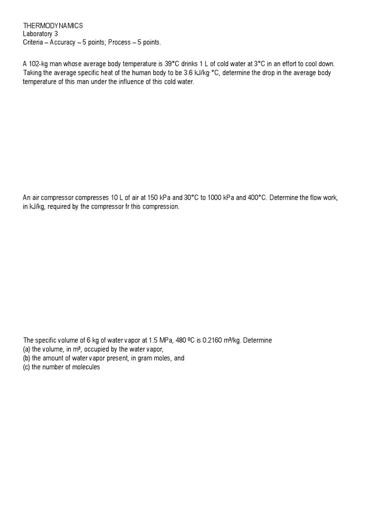 Thermodynamics Lab: Heat Transfer Calculations | PDF | Science ...