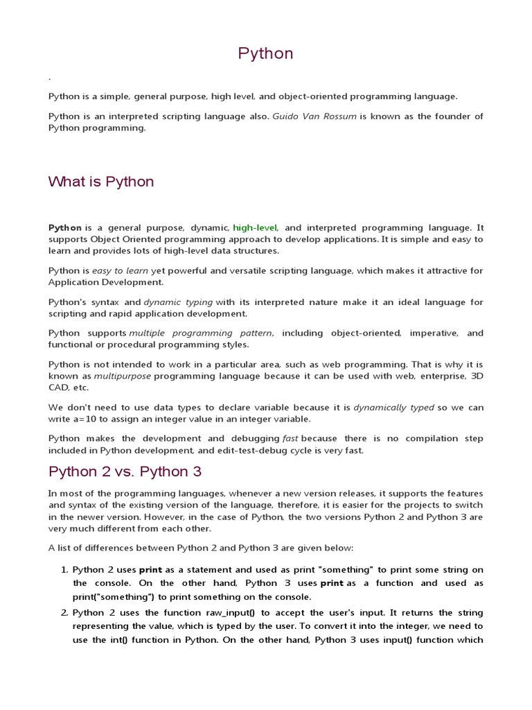 Python Tutorial | PDF | Control Flow | Parameter (Computer Programming)