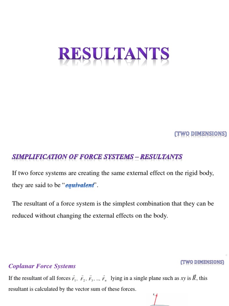 Equivalent Force-Couple Systems | PDF | Force | Euclidean Vector
