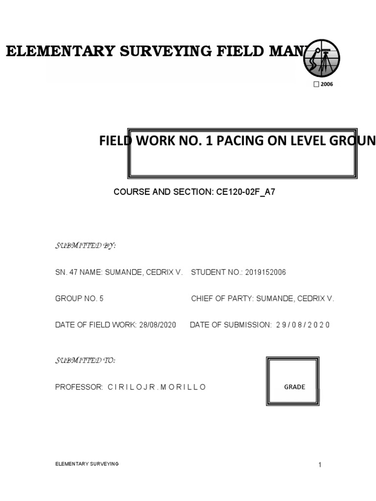 Pacing Method for Distance Measurement | PDF | Accuracy And Precision ...
