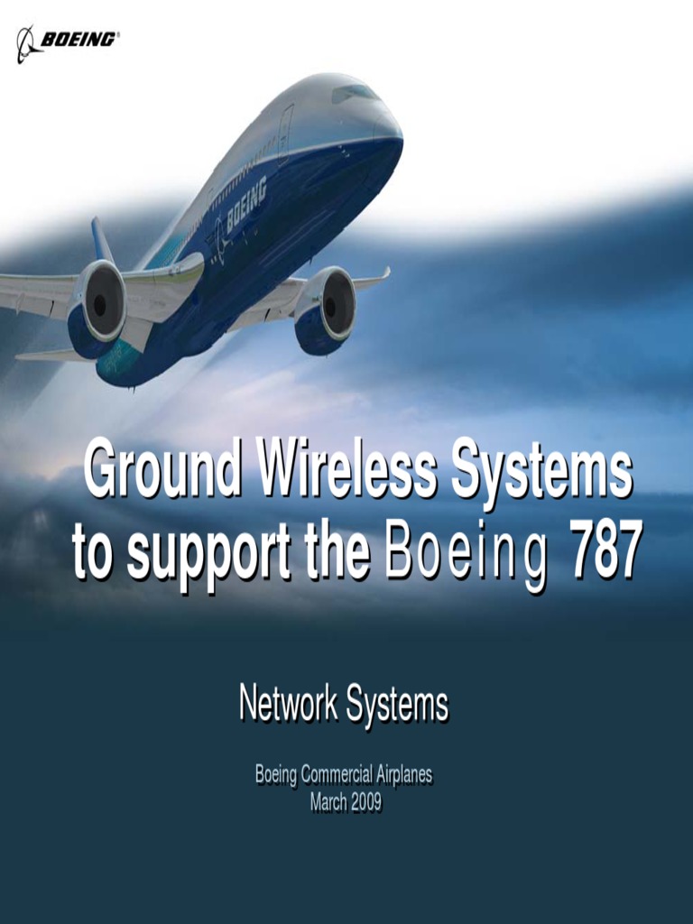 Boeing 787 Ground Wireless Systems | PDF | Airport | Wireless