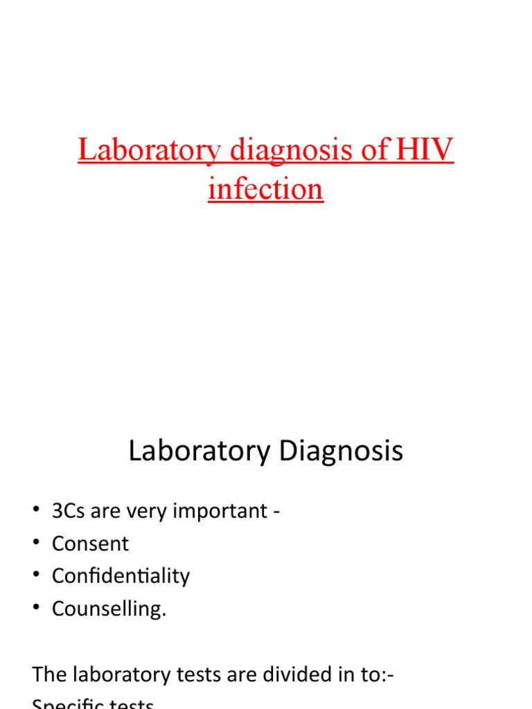 Laboratory Diagnosis of HIV Infection | PDF | Diagnosis Of Hiv/Aids ...