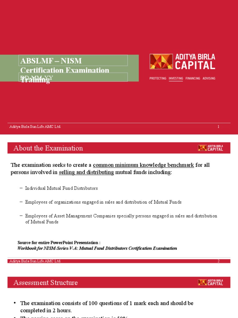 NISM VA Training Module | PDF | Securities (Finance) | Mutual Funds
