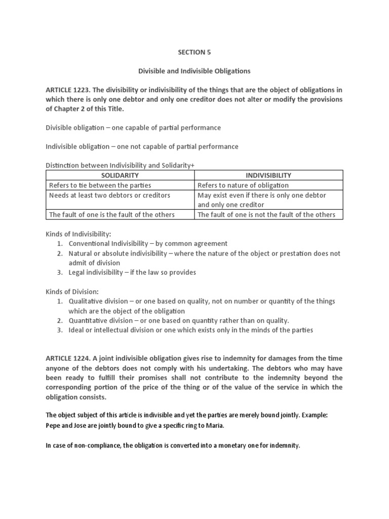ObliCon Chapter III Sections 5 6 | PDF | Damages | Breach Of Contract