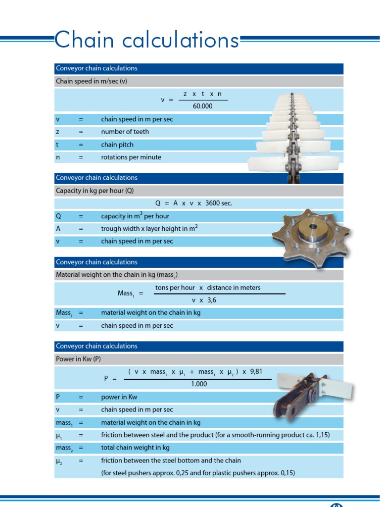 Chain Calculations | PDF | Lime (Material) | Speed